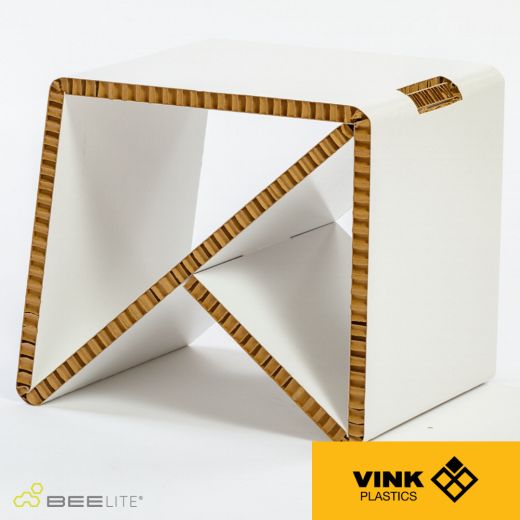 Beelite 3D Cardboard White Matt 1200x2400x16mm Brown core Single | Vink ...