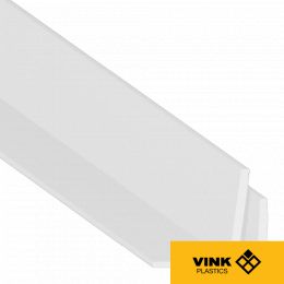 External Corner PVC 3050mm White F Section | Vink Plastics
