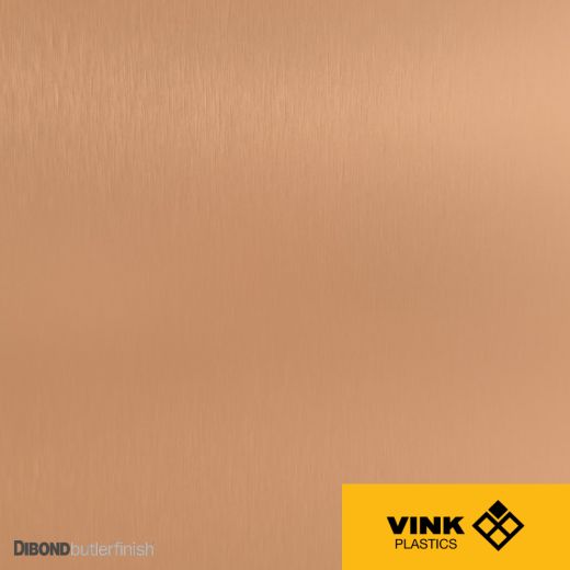 Dibond Butlerfinish ACM Copper Brushed/Mill 3050x1500x3mm 0.3mm sk ...
