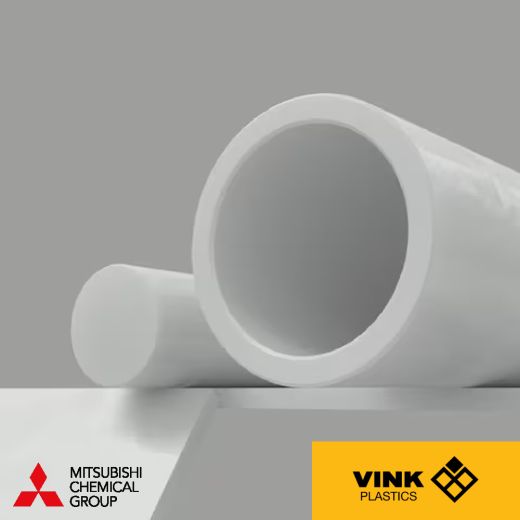 Ertalyte PETP Natural 40mm dia 1000mm long | Vink Plastics
