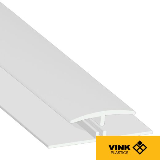 Euroseal H Section UPVC 3050mm White Cap & Base EDPD2/3FB | Vink Plastics