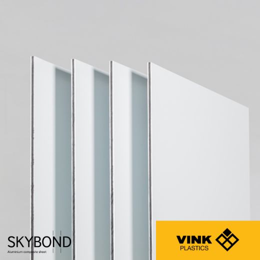 Skybond ACM White RAL9016 Gloss/Matt 2550x1250x3mm 0.3mm sk | Vink Plastics