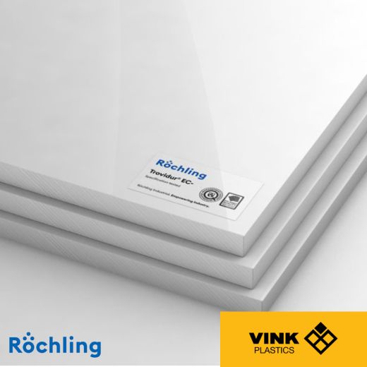 Trovidur EC Clad UPVC White T-10 Gloss 2440x1220x3mm 1PE | Vink Plastics